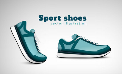 Realistic sport shoe Royalty Free Vector Image