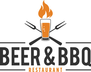 Neon signs barbecue grill bar and steak house 2 Vector Image