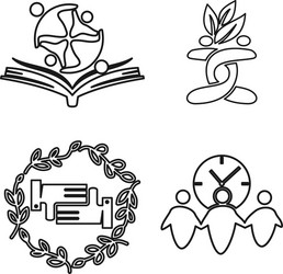 Stethoscope time leaf commitment teamwork Vector Image