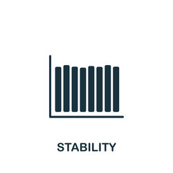 Stability icon 3d from personal productivity Vector Image