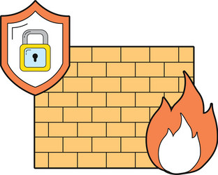 Security system cartoon Royalty Free Vector Image