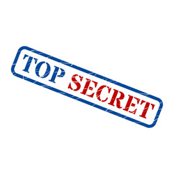 Top secret evidence rubber stamp Royalty Free Vector Image