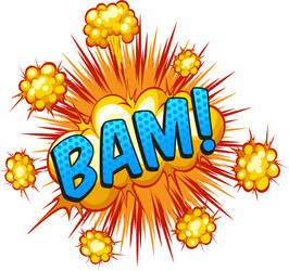 Comic book bam Royalty Free Vector Image - VectorStock