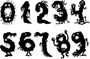 Evil Numbers Vector Images (over 540)