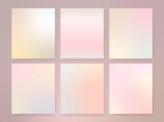 Trendy aesthetic gradient poster with positive Vector Image