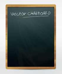 3d classroom chalkboard piece chalk Royalty Free Vector