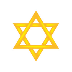 Jewish hand with star Royalty Free Vector Image