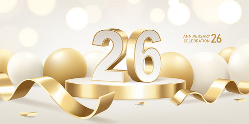 26th Anniversary Year Vector Images (over 400)