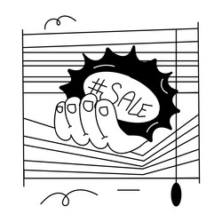 Online ads hand drawn mini Royalty Free Vector Image