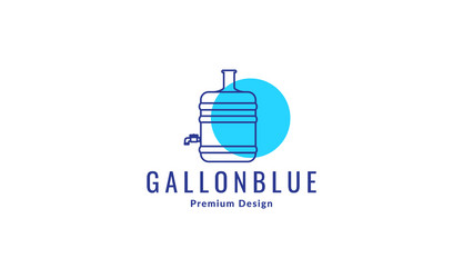 Water gallon logo symbol or icon template Vector Image