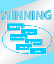 Business concept winning strategy concepts Vector Image