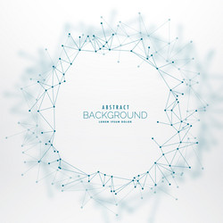 Geometric wireframe triangle mesh background Vector Image