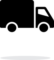 Truck loading simple icon on white background Vector Image