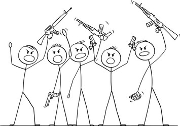 Cartoon Soldier Stickman Vector Images (37)