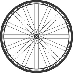 Bike wheel Royalty Free Vector Image - VectorStock