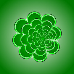 Green flower background Royalty Free Vector Image