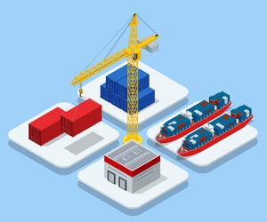 Container Yard Vector Images (over 480)