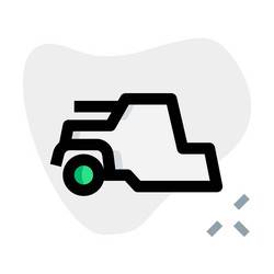 War car an automobile equipped with weapons Vector Image