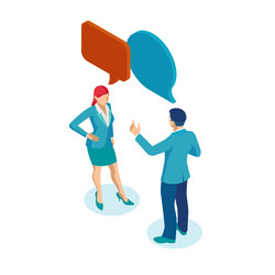 Talking people Royalty Free Vector Image - VectorStock
