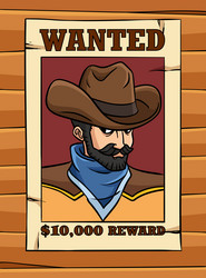 Cartoon Wanted Poster Vector Images (over 700)
