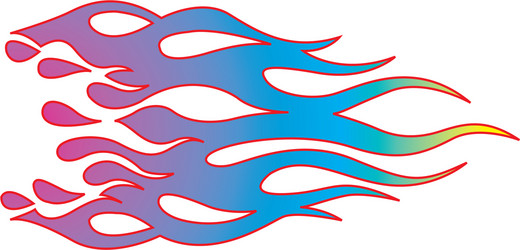 Flame vehicles Royalty Free Vector Image - VectorStock