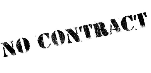 No contract rubber stamp Royalty Free Vector Image