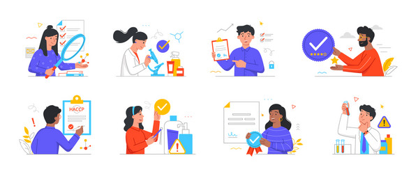 Product safety and quality control concept Vector Image