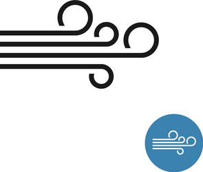 Wind icon cartoon style Royalty Free Vector Image