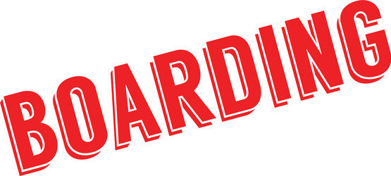 Boarding rubber stamp Royalty Free Vector Image