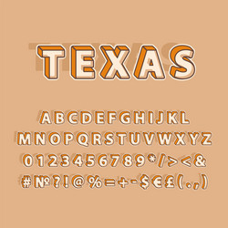Texas Font Vector Images (over 400)