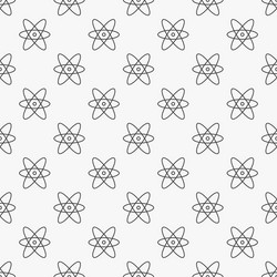 Seamless nuclear pattern Royalty Free Vector Image