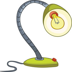 Cartoon home lamp Royalty Free Vector Image - VectorStock