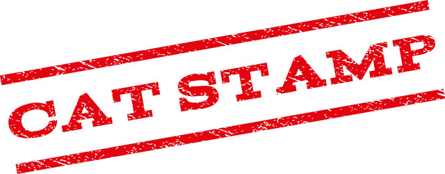 Cat stamp watermark Royalty Free Vector Image - VectorStock