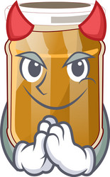 Devil creamy butter cartoon in character design Vector Image
