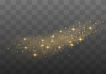 Golden glitter confetti Royalty Free Vector Image