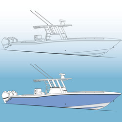 Motorboat Line Art Vector Images (over 560)