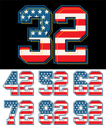 American Flag Numbers Vector Images (over 1,700)