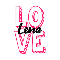 Lena Royalty Free Vector Image - VectorStock