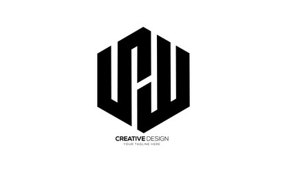 Letter design smg hexagon shape logo Royalty Free Vector