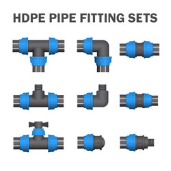 Water pipes flat icon pattern Royalty Free Vector Image