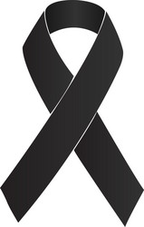 Black ribbon Royalty Free Vector Image - VectorStock