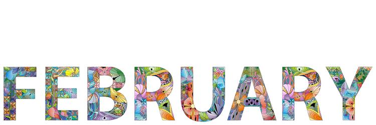 February Word Vector Images (over 4,900)