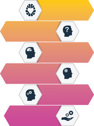 Personality infographics design timeline concept Vector Image
