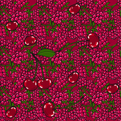 Seamless pattern of berries Royalty Free Vector Image