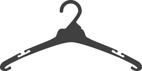 Hanger logo icon design Royalty Free Vector Image