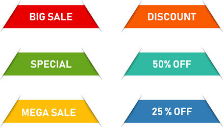 New banner isolated web banner on transparent Vector Image