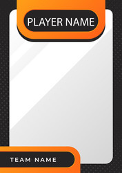 Gradient trading cards template Royalty Free Vector Image