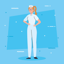 Nurse hospital worker Royalty Free Vector Image