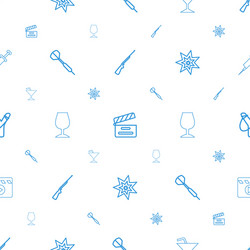Shot icons pattern seamless white background Vector Image