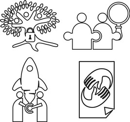 Stethoscope tree commitment teamwork together Vector Image